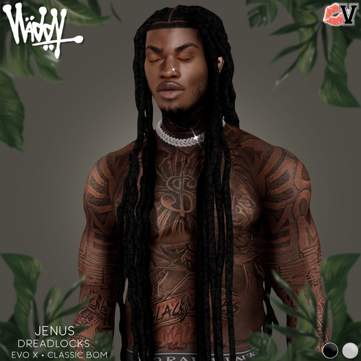Second Life Marketplace - Vladdy // "Jenus" Dreadlocks (Fatpack) (EVO X + CLASSIC BOM)